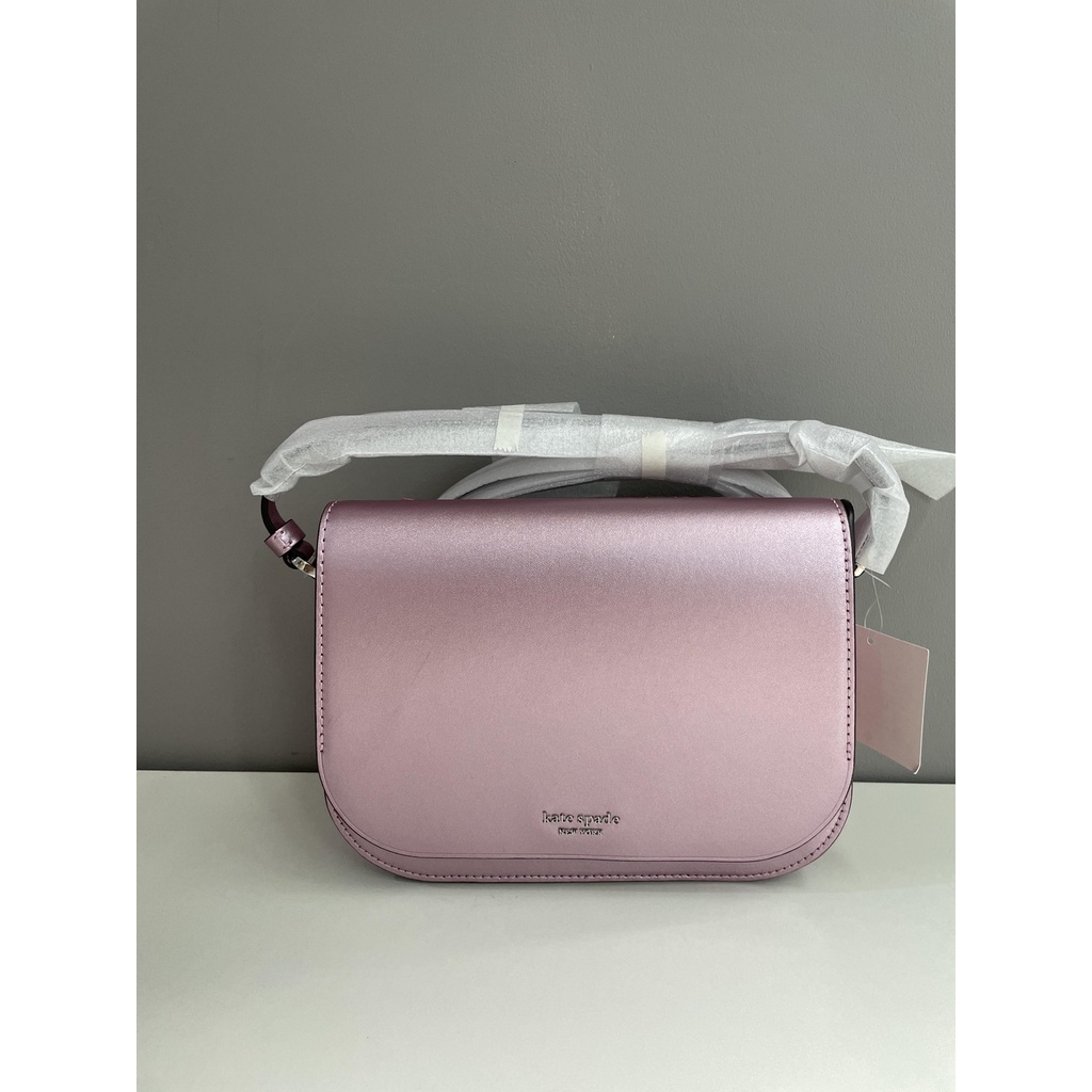 Kate Spade Nadine Medium Flap Shoulder Bag (Rhubarb) | Shopee Malaysia