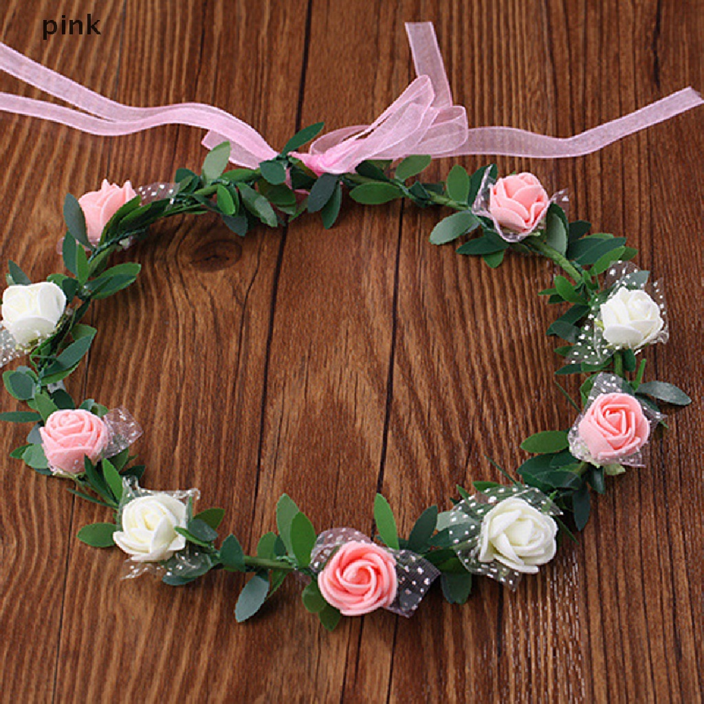 wen Sweet Girls Women Bridal Rose Flower Crown Headband Party Wedding ...