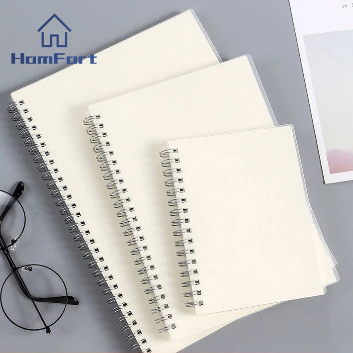 A5 A6 B5 Spiral Book Coil Notebook To-Do Lined Blank Grid Paper Journal ...