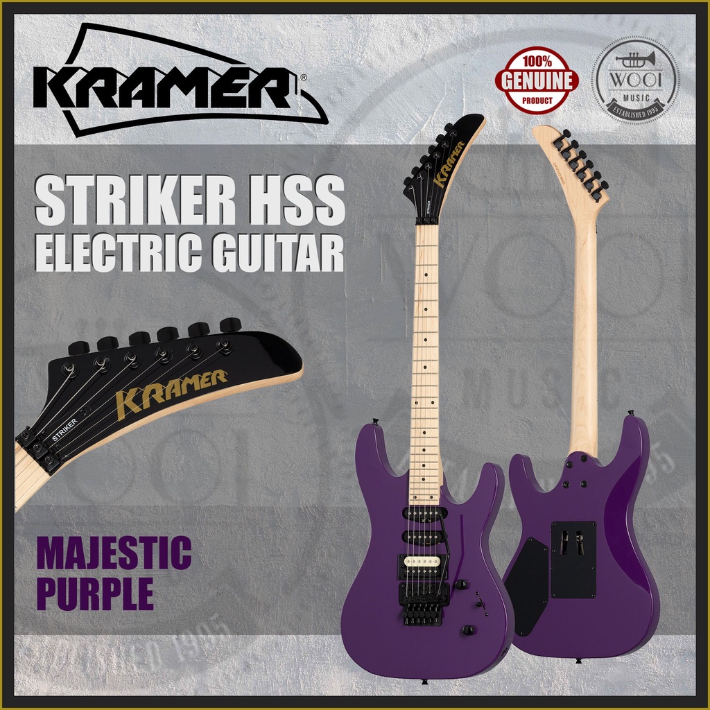 Kramer Striker HSS Electric Guitar w/Floyd Rose - Majestic Purple ...