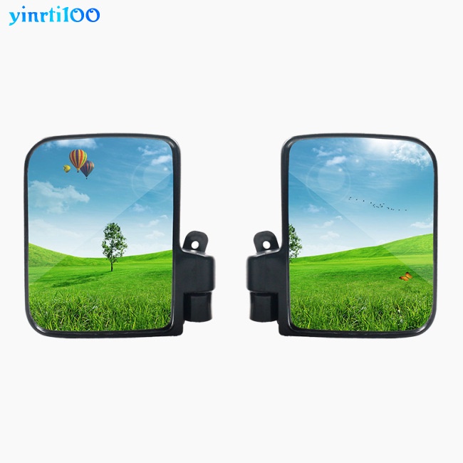Yinrti Golf Cart Side Mirrors 180 Degrees Rotated Angle Adjustable Rear ...