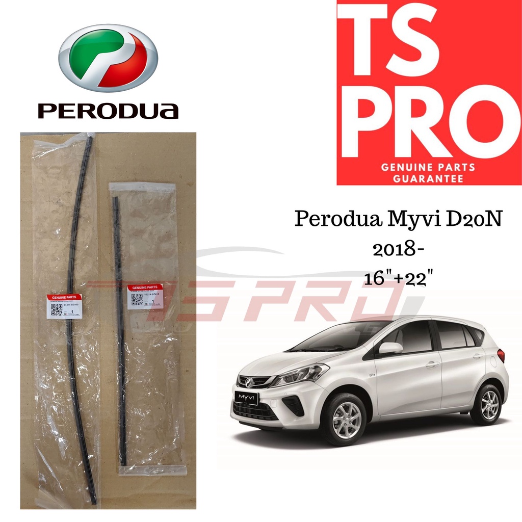 Perodua Myvi D20N 2018year -> Genuine Wiper Rubber Getah Wiper Right 85214-BZ400 & Left 85214 ...