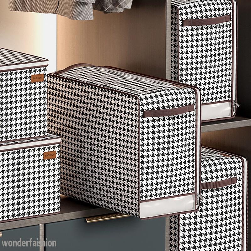 Quilt Storage Box Dustproof Organizers Non-woven Wardrobe Space Saving ...