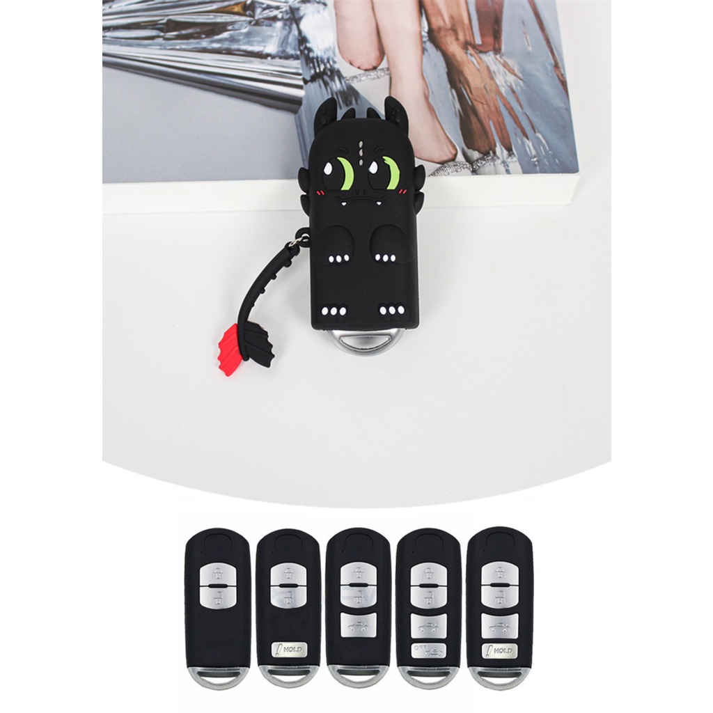 Cartoon Car Key For MAZDA 2 3 5 6 CX3 CX5 CX7 CX9 CX30 CX8 Silicone ...