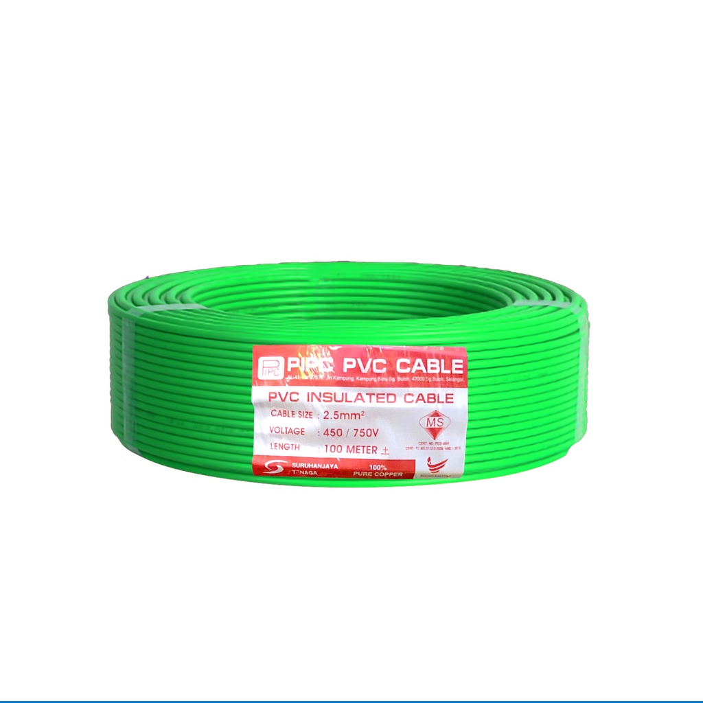 (SIRIM Kabel) PVC Insulated Cable 1.5mm / 2.5mm | Kabel Wayar Elektrik ...