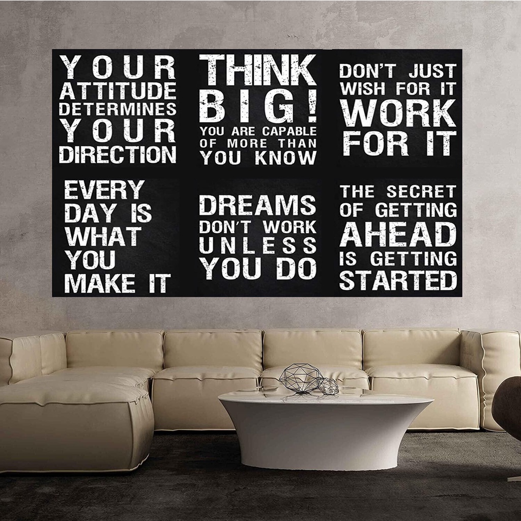 Inspirational Wall Art Decor Posters For Office Gym Living Room Bedroom ...
