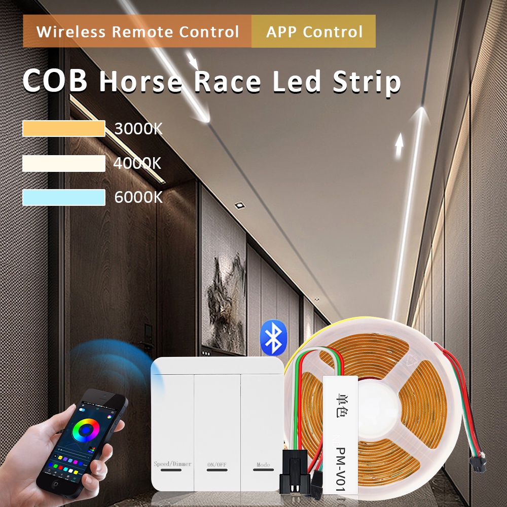 WS2811 Runing Water Flowing LED Strip Light DC 24V COB IC Pixel Horse ...