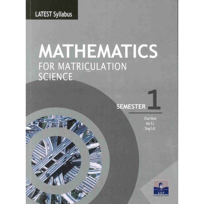 MATHEMATICS FOR MATRICULATION SCIENCE SEMESTER 1 | Shopee Malaysia