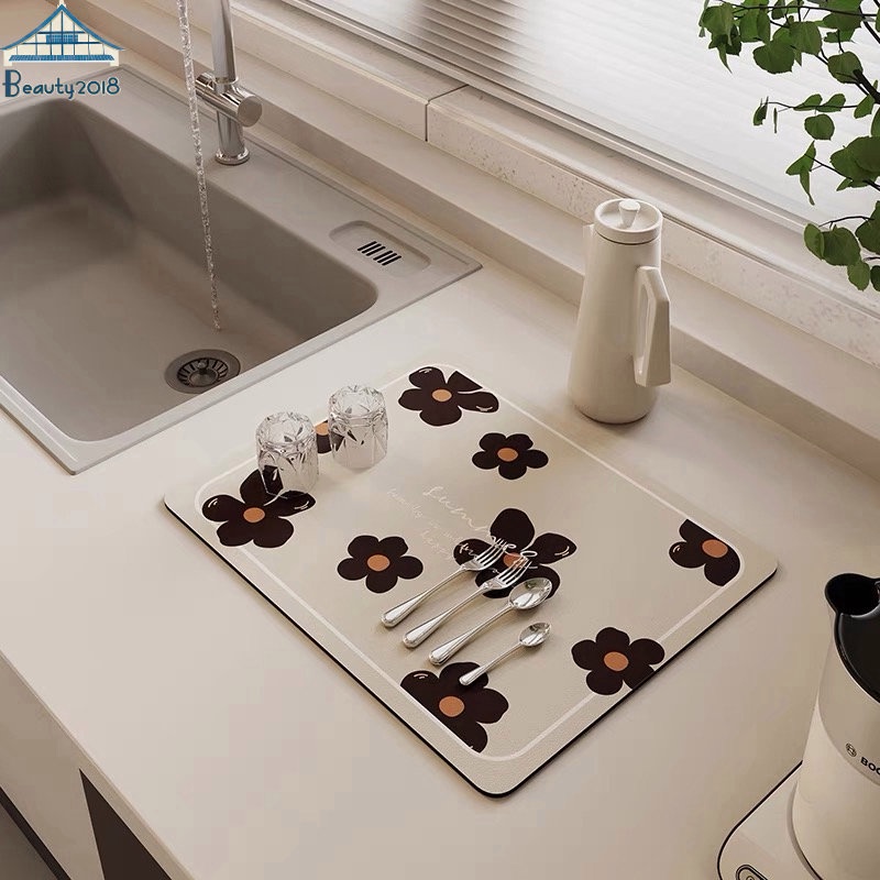Raya Kitchen Countertop Drain Pad Absorb Water Quick-Drying Household ...