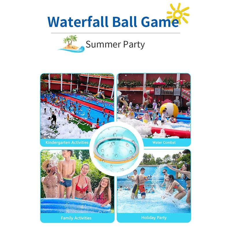 Reusable Water Splash Balls Water Balloons Absorbent Ball Pool Beach ...