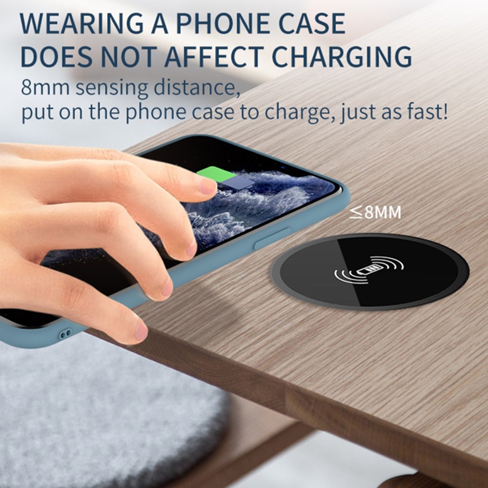 Desktop Embedded wireless Charger Qi Fast Wireless Charger Charging For ...