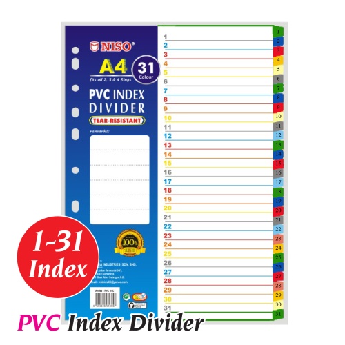 PVC Index Divider | PP Index Divider | Plastic Index Divider | 5tabs ...