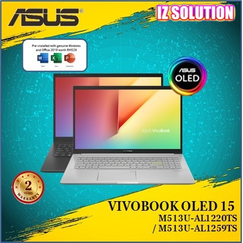 ASUS VIVOBOOK OLED 15 M513U-AL1220TS / M513U-AL1259TS 15.6" FHD LAPTOP ...