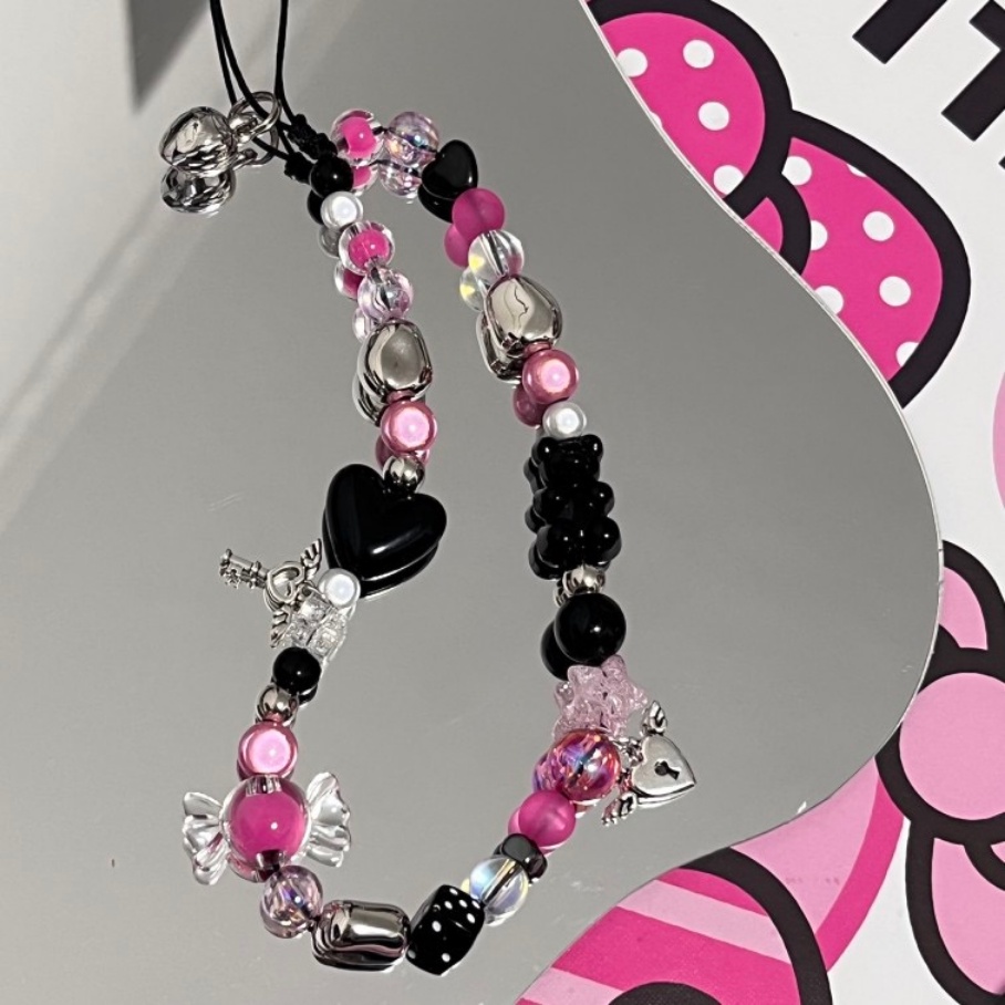 Y2K Style Phone Stand Holder Lanyard Accessories Mobile Phone Chain ...