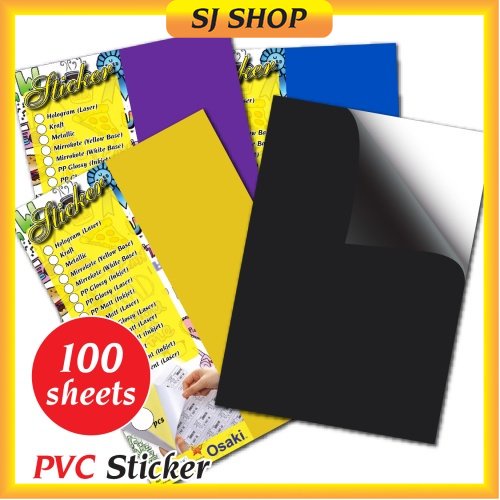 A4 PVC Sticker | PVC STICKER COLOUR | PP Sticker | Shopee Malaysia