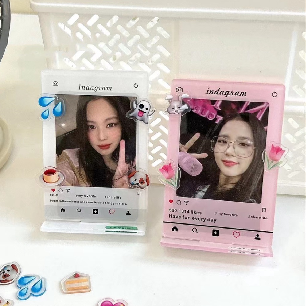 10 Accessories 3 Inch Photo Frame INS Display Card Holder Idol Photos ...