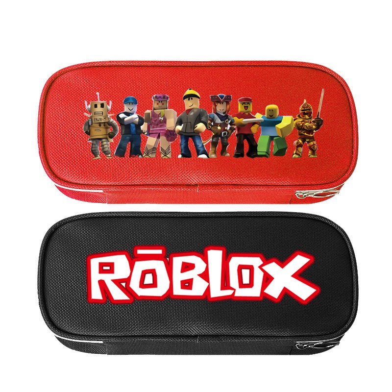 ROBLOX Cartoon Anime Canvas Pencil Bag Case Large Capacity Student ...