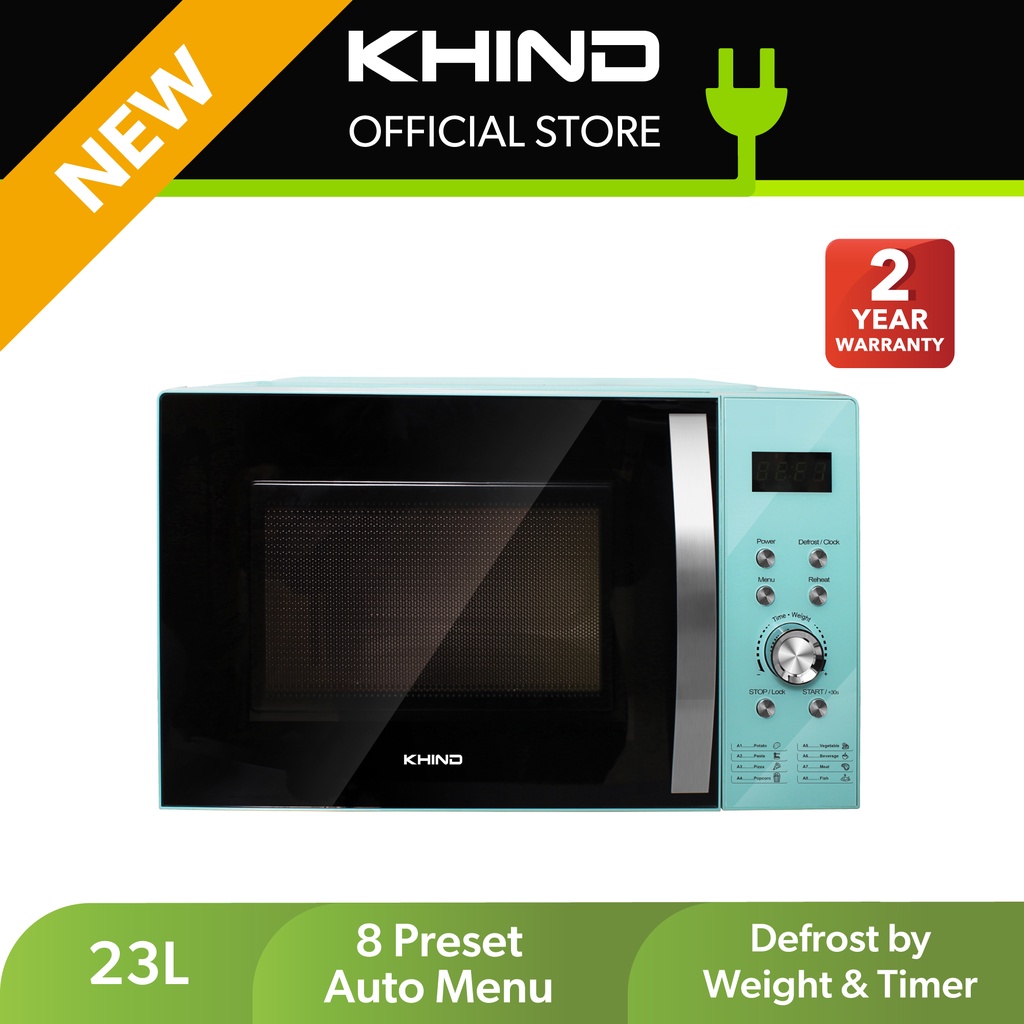 KHIND Microwave Oven | Ketuhar Gelombang Mikro (23L) MW2301D | Shopee ...