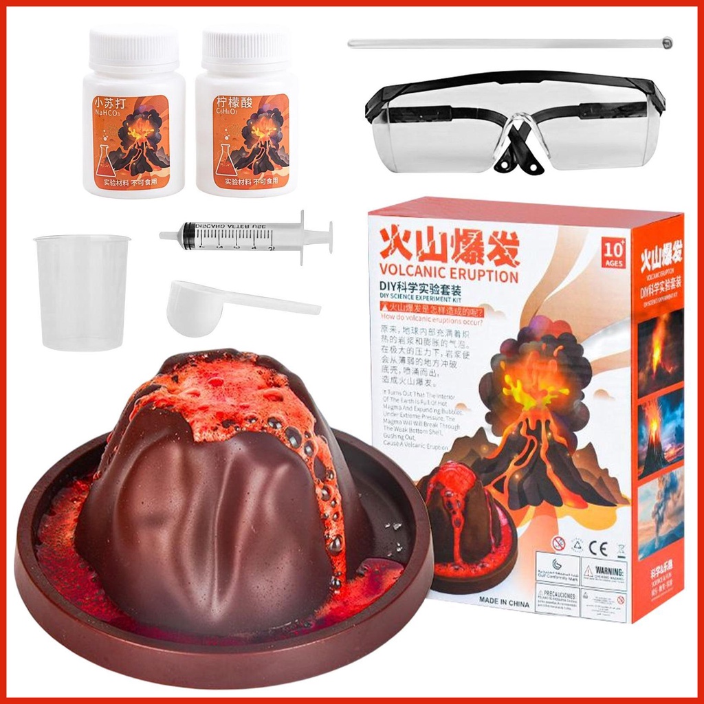 Eruption Of A Volcano DIY Stem Projects For Kids Science Experiments ...