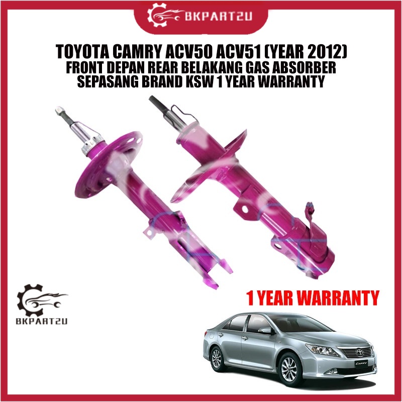 TOYOTA CAMRY ACV50 ACV51 (YEAR 2012) FRONT DEPAN REAR BELAKANG GAS ...