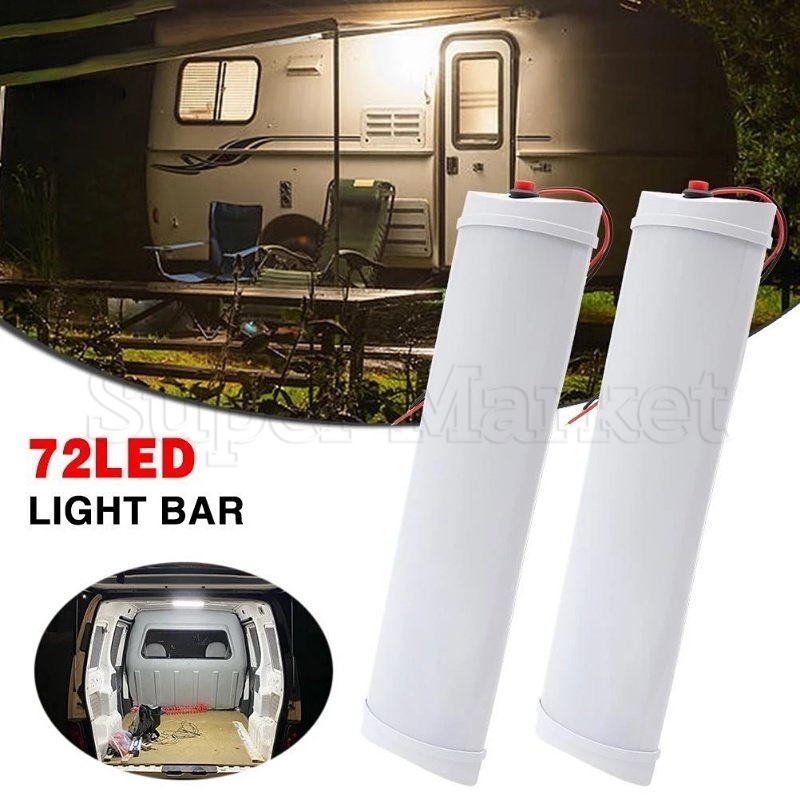 72 LEDs 12V/24V Ceiling Light RV Interior Trailer Boat Cargo Camper ...