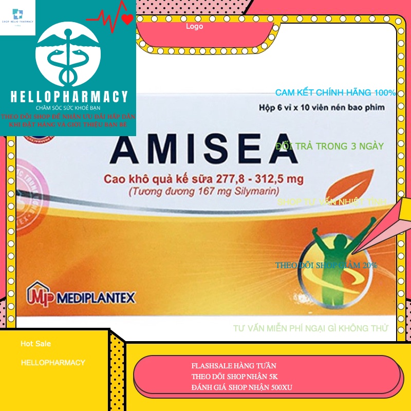 Amisea Mediplantex oral tablet includes Silymarin effectively protects ...