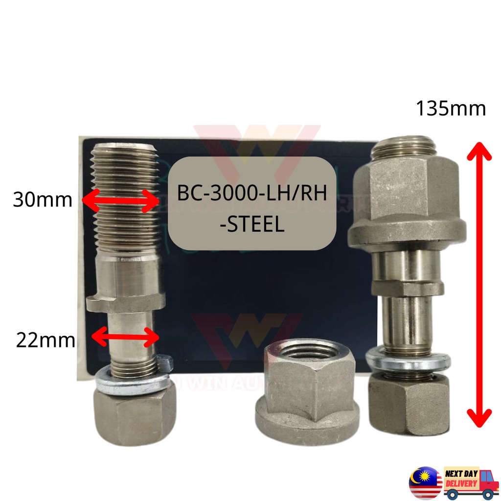 Hino Nissan Fuso 30M Belakang Wheel Bolt Steel Chrome HD Hub Wheel Bolt ...