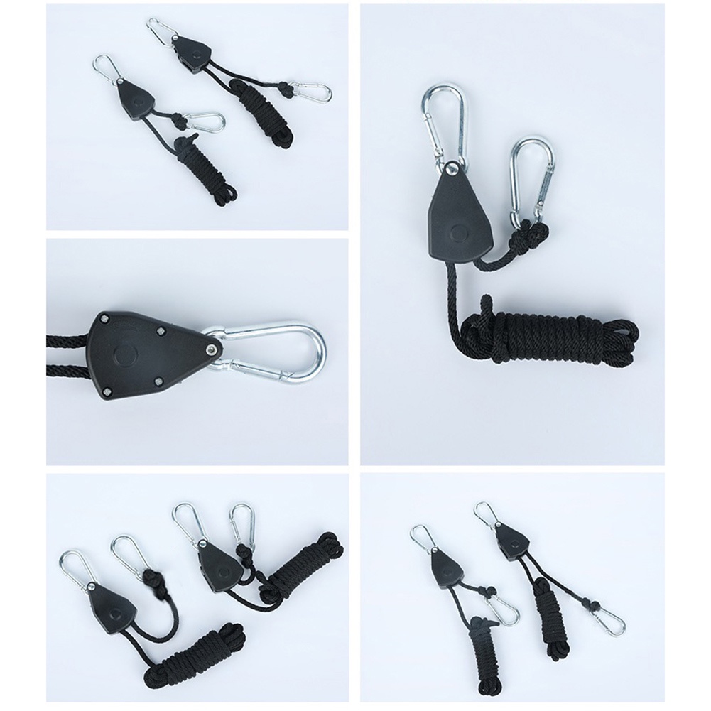 1-16PCS Hanger Pulley Ratchets Kayak and Canoe Boat Bow Stern Rope Lock ...