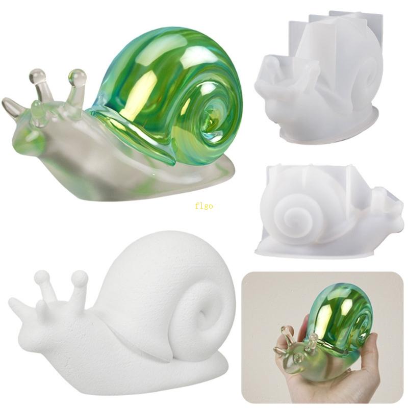 flgo Animal Resin Molds Snail Silicone Mold for Candle Making for Wall ...