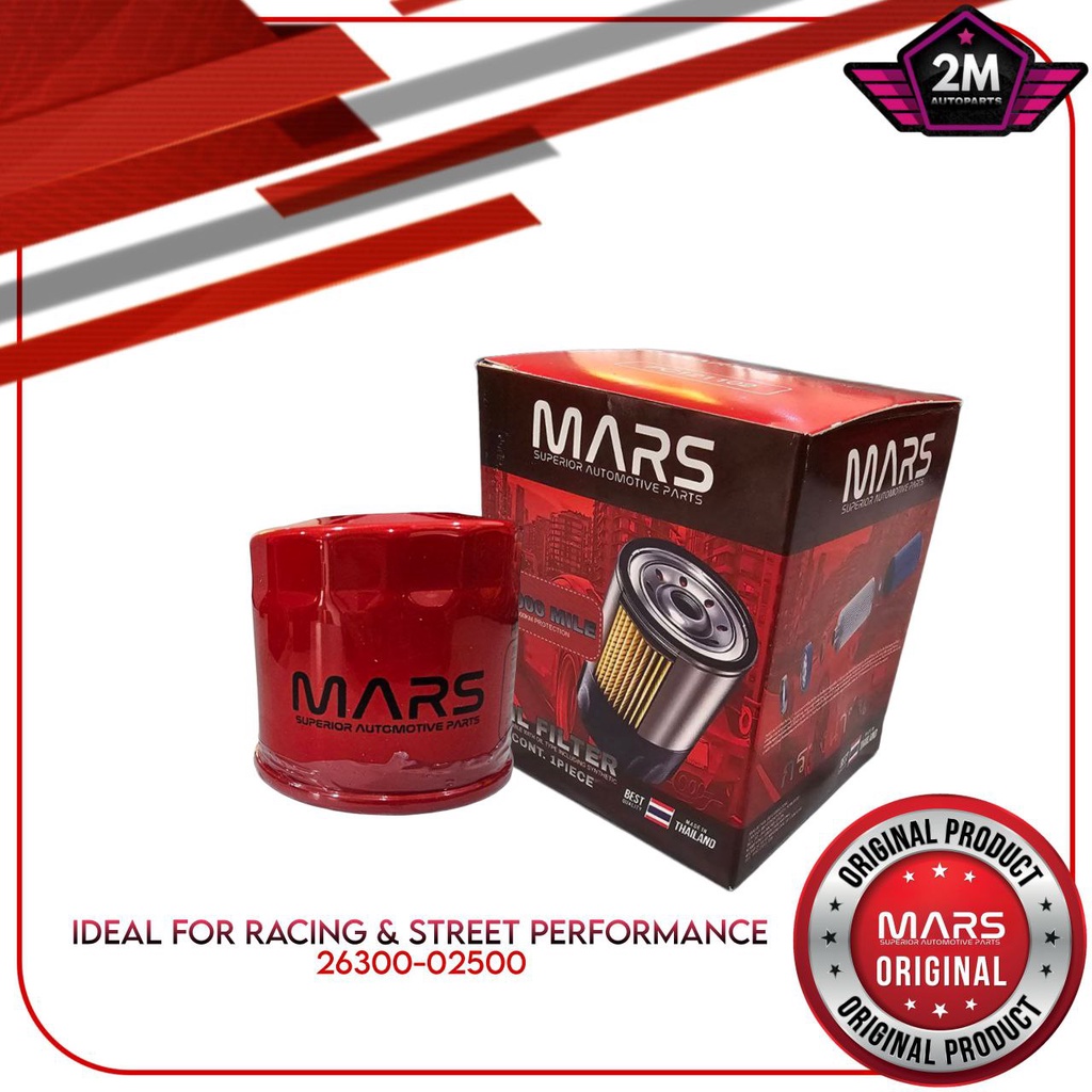 🔥MARS🔥 PERFORMANCE - ENGINE OIL (02500) FILTER KIA K3 / K5 /FORTE ...