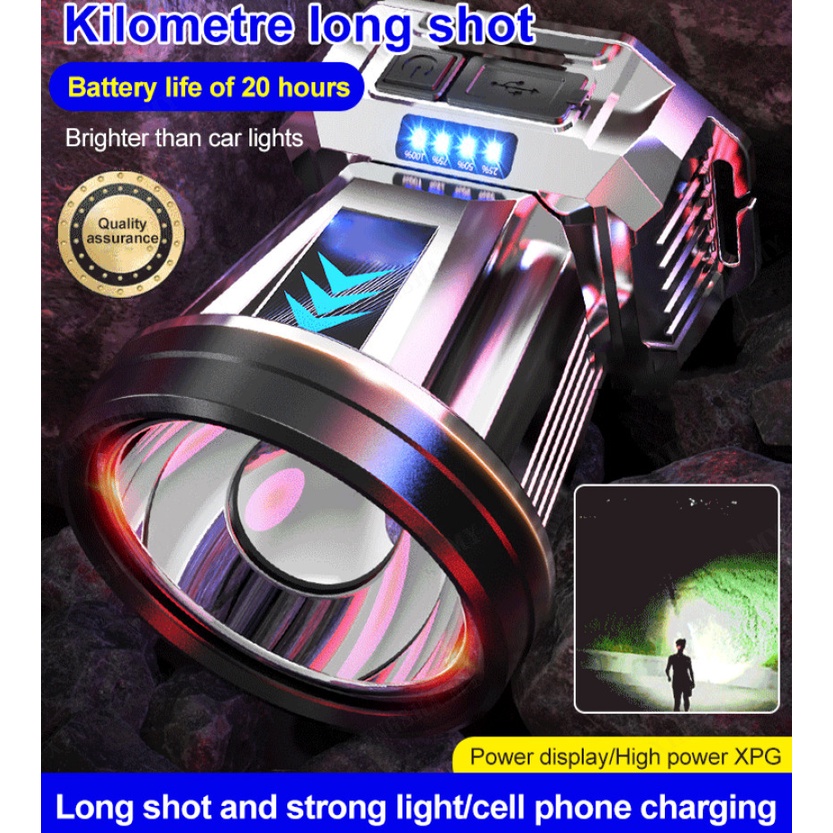 German High-Power Headlamp High-Power Headlight Waterproof Flashlight ...