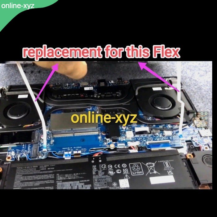 Flexible cable Led board bottom lights ASUS ROG Strix G513 G513ic ...