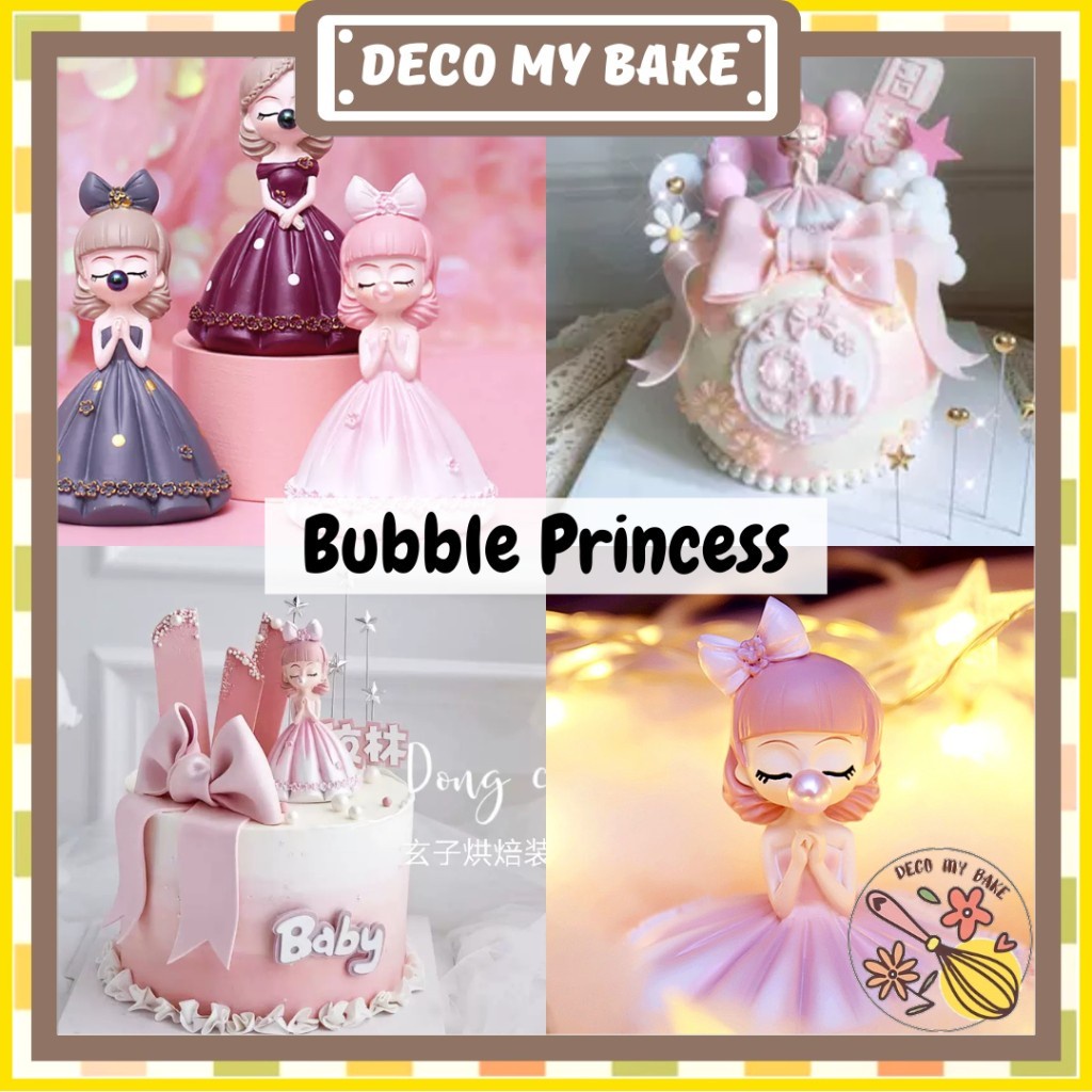 DMB Bubble Princess Bella Doll Angel Girl Birthday Cake Decoration Cake Topper Kek Hiasan Puteri ...