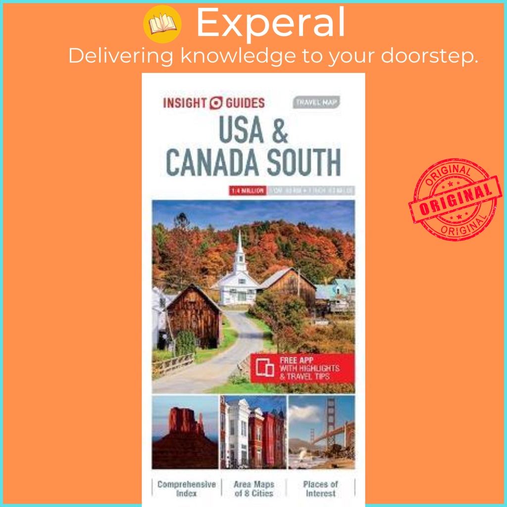 [English - 100% Original] - Insight Guides Travel Map USA & Canada ...