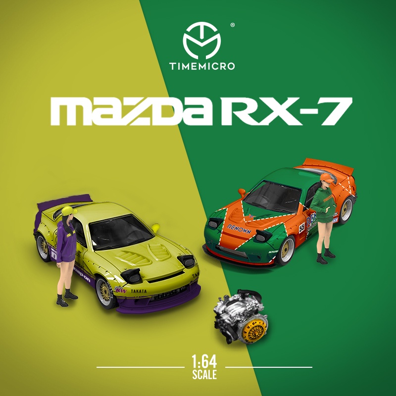 TimeMicro 1:64 Mazda RX-7 Snapon & Renown livery car model | Shopee ...