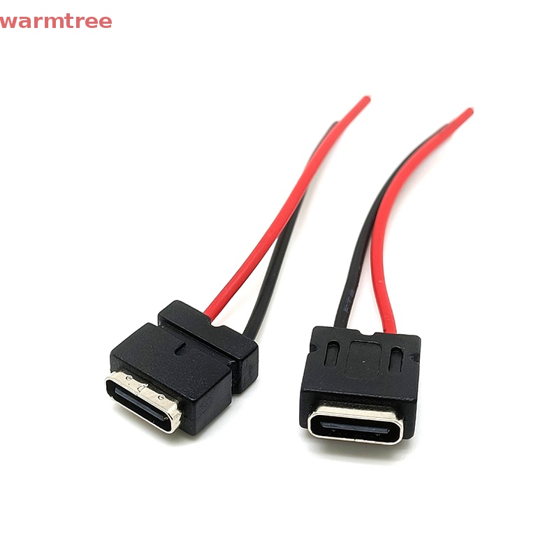 (warmtree) USB Type C Waterproof Connector Female Socket Fast Charging ...