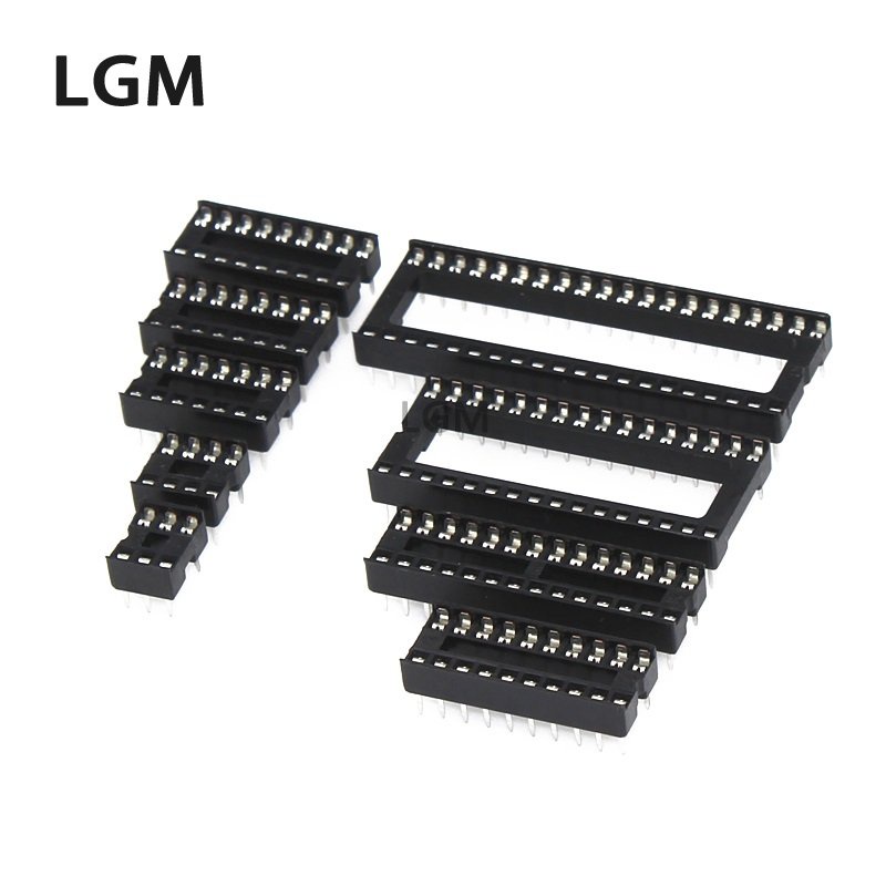 80Pcs IC Sockets DIP IC Bed IC Holder Connector DIP Socket 6 8 14 16 18 ...