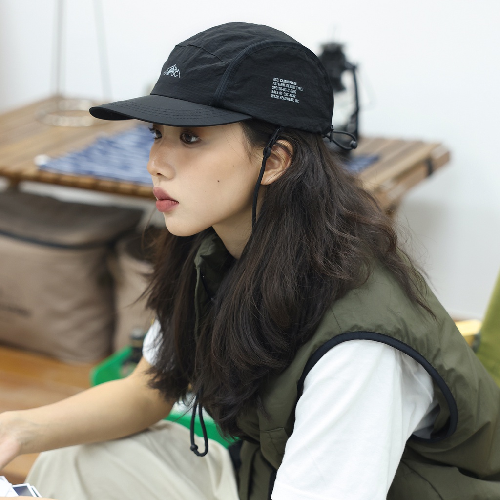 Japanese Outdoor Windproof Rope Peaked Cap Women Summer Camping ...