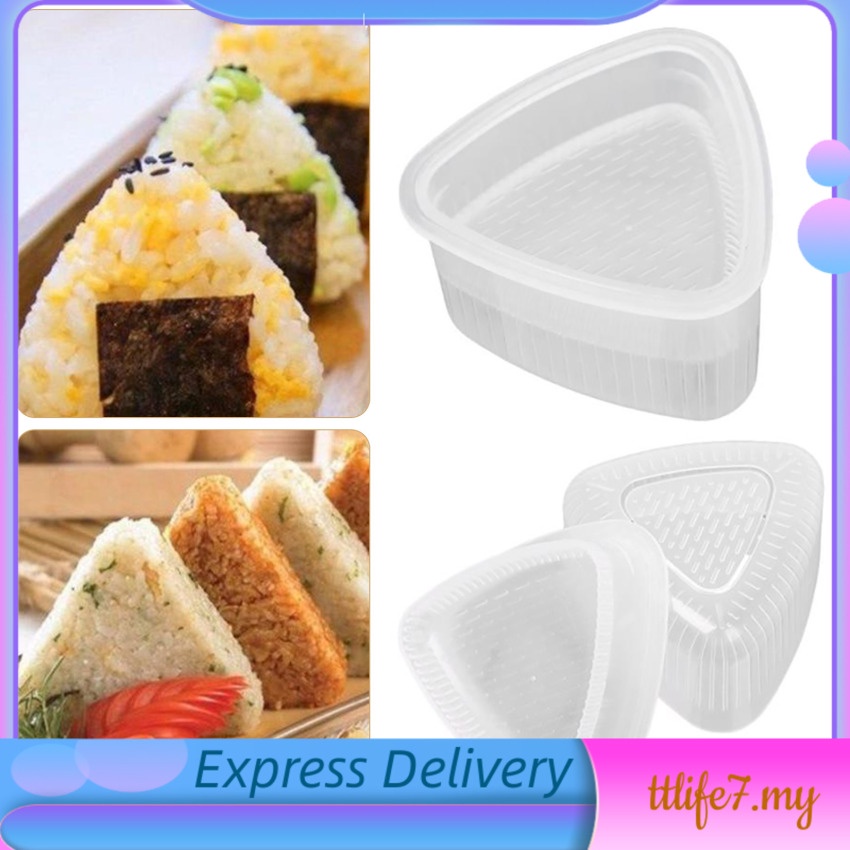 4PCS/Set DIY Sushi Mold Onigiri Rice Ball Food Press Triangular Sushi ...