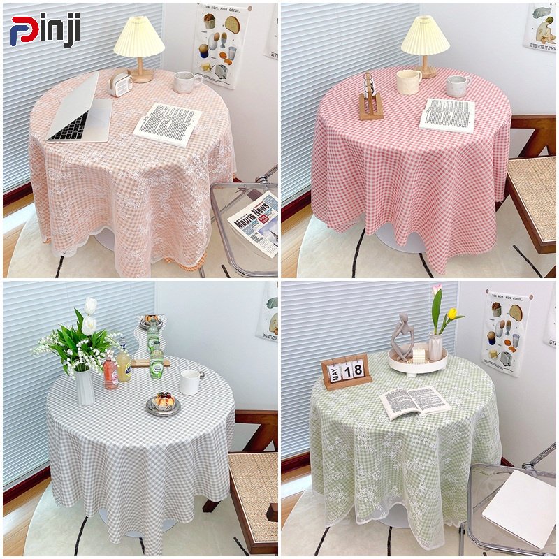 INS Table Cover Cotton Tablecloth Candy Color Desktop Cloth Home Mother ...