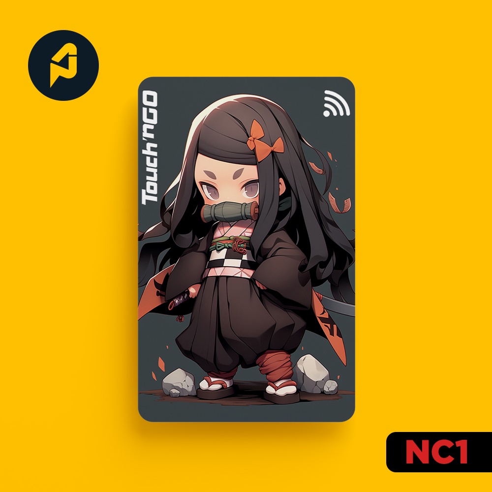 Nezuko Chibi - Touch n Go NFC Sticker Skin Cover (Waterproof, High ...
