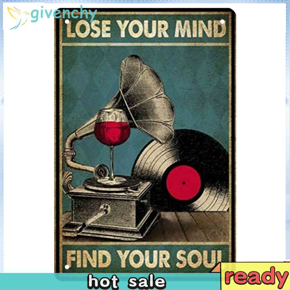 Phonograph Retro Metal Plate Tin Sign Plaque for Bar Pub Club Cafe ...