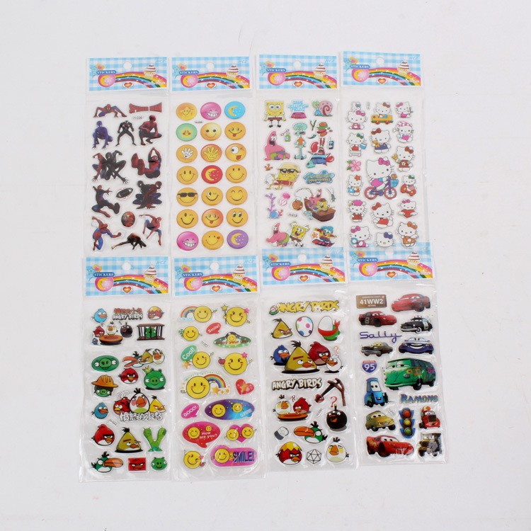 Sticker Korean Style of Anime Cartoon children's bubble stickers Kids ...