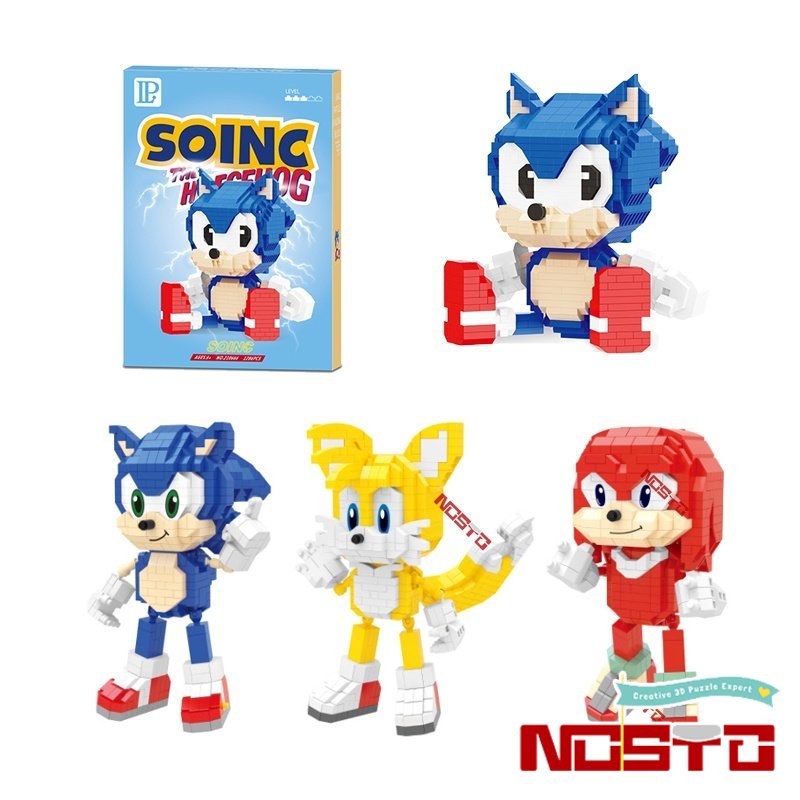 Nano Blocks Sonic The Hedgehog Game Miles Prower Building Blocks ...