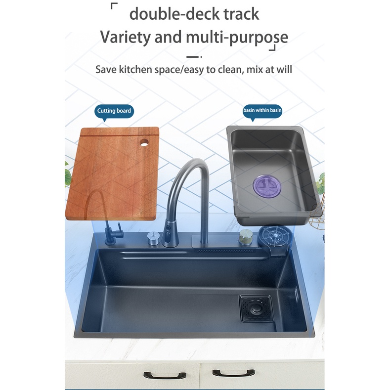 [BUY 1 FREE 10 GIFTS] Waterfall 6845 Premium Nano Sink Package Deals ...