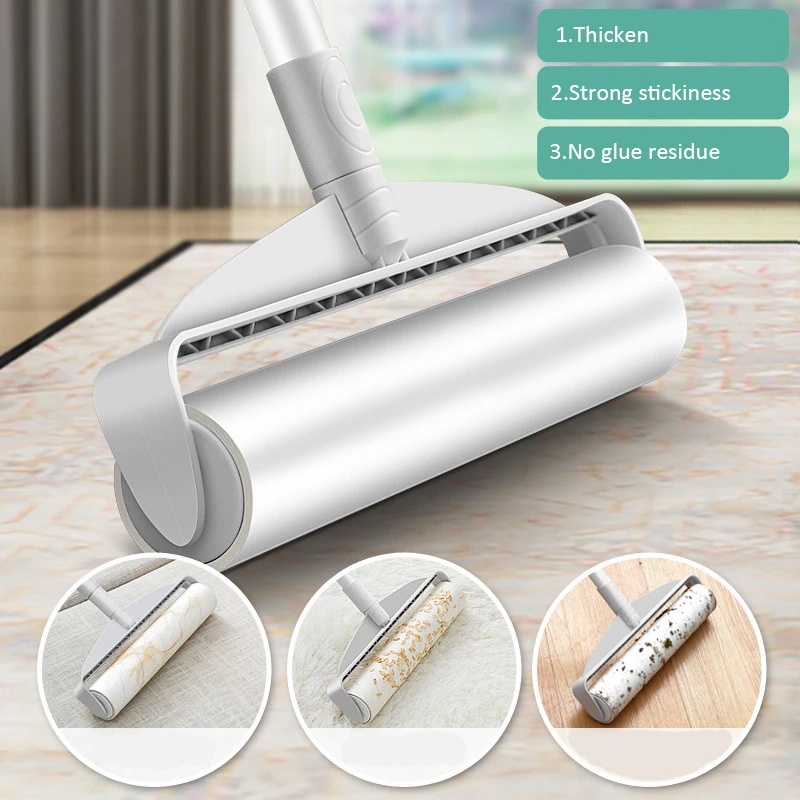 24cm Sticky Lint Roller Detachable Dust Hair Pet Fur Remover Floor Lint ...