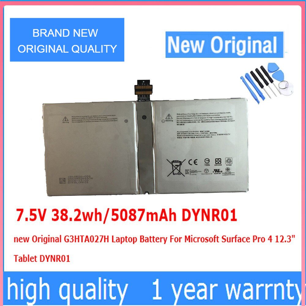 DYNR01 G3HTA027H Laptop Battery For Microsoft Surface Pro 4 12.3 ...