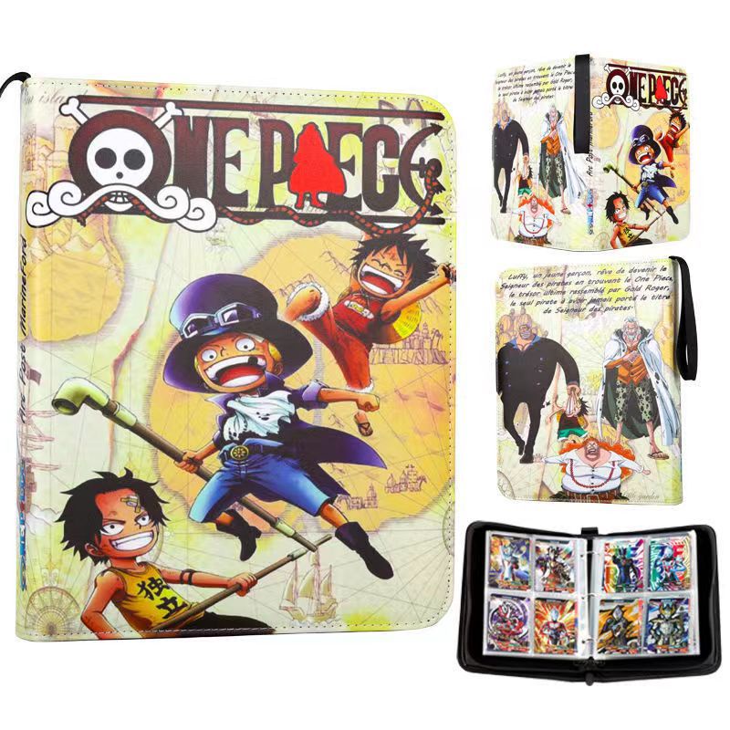One Piece Cards holder 2x2 400pcs Anime Binder Card Holder Luffy ACE ...