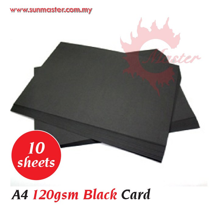 A4 120gsm Black Card (10s) | Shopee Malaysia