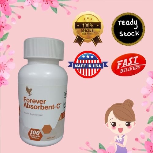 FOREVER LIVING Absorbent C / Vitamin C - 100 Chewable Tablets- EXPIRE ...